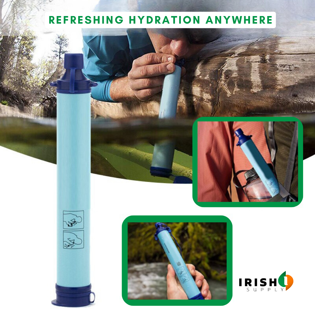 Irish Supply, AQUAPURE, Portable Water Purifier for Outdoor Adventures